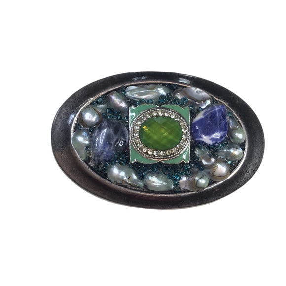 Accessories | Vintage Gemstone Belt Buckle | Poshmark